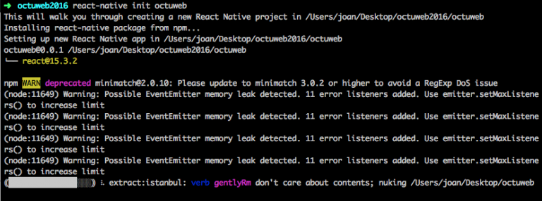 Creando nuestra primera app nativa usando React Native | OCTUWEB